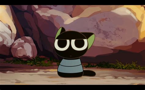 Cute Black Cat Drawing