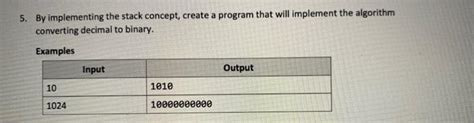 Solved By Implementing The Stack Concept Create A Chegg Com