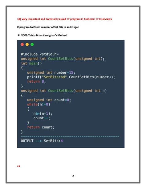 Embedded C 16 20 18 Very Important And Commonly Asked C Program In