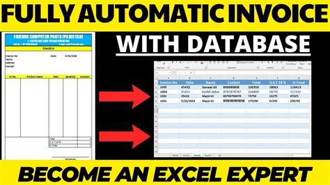 Fully Automatic Invoice In Excel Invoice In Excel With Database
