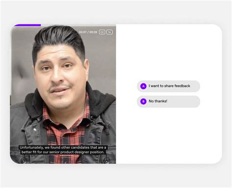 Candidate Rejection Template Hiring Tool Videoask Videoask