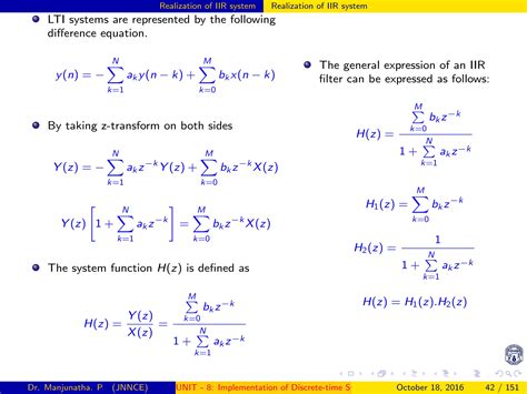 Discrete Time Systems And Discetre Time Fourier Ppt