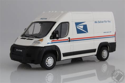 Usps Mail Delivery Van 2019 Ram Promaster 2500 High Roof 164 Scale