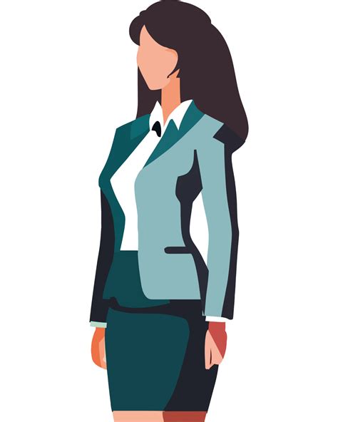 Business Woman In Suit And Tie 49655252 Png