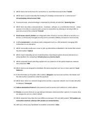 Quiz 4 Docx 1 Which Device Forms The Basis For Connections In Most Ethernet Based LANs Switch