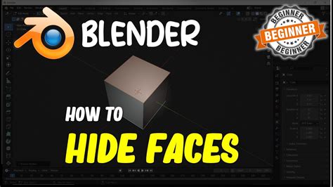 Blender How To Hide Faces YouTube