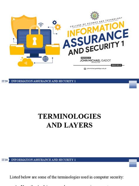 Information Assurance And Security Pdf Security Computer Security