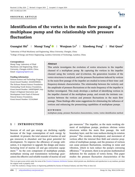 pdf identification of the vortex in the main flow passage of a