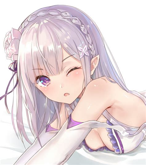 Emilia Re Zero Kara Hajimeru Isekai Seikatsu Drawn By Aimee Emi