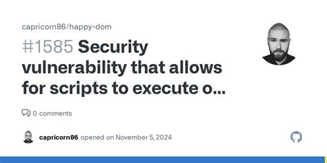Security Vulnerability That Allows For Scripts To Execute On The Server · Issue 1585