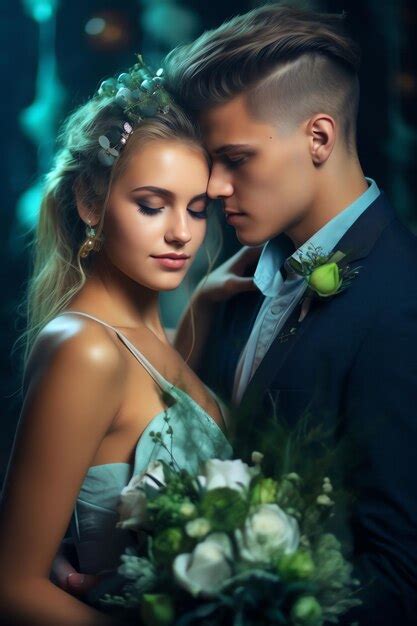 Premium Ai Image Wedding Couple Photograph Premium Ai Image Wedding Couple Photograph