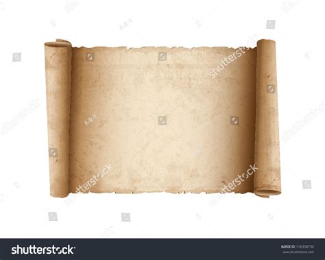 horizontal old scroll paper vector eps10 stock vector royalty free