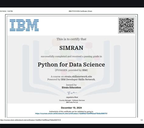 Excited To Share My Latest Achievement 🥳🚀🚀🚀 Just Completed The Python For Data Science Course By