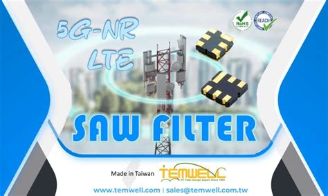 2620 2690mhz Saw Filter For Next Gen 5g Networks Temwell
