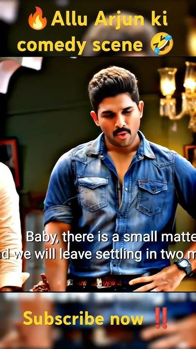🔥allu Arjun Ki Comedy Scene 🤣love Shortvideos Movie Alluarjun