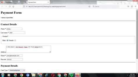 jinang shah on linkedin made a payment form using html this is the