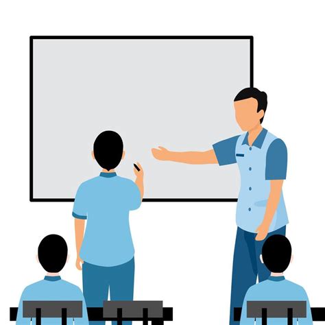 Classroom Illustration Student And Teacher In The Classroom 50517044