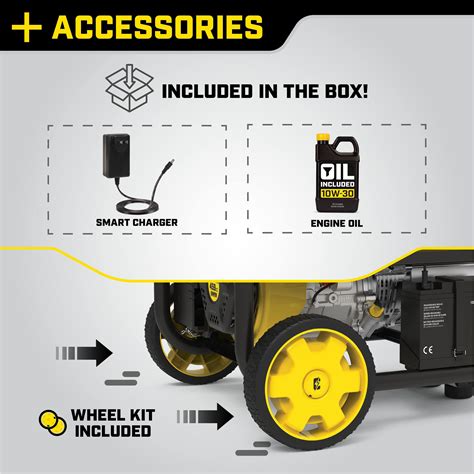 Champion Power Equipment Electric Start Co Shield Electronic Fuel