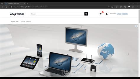Ecommerce System With Javascript مستقل