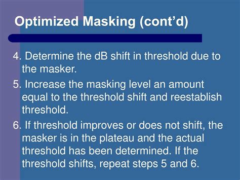 Ppt Comprehensive Guide To Audiology Masking Techniques Powerpoint Presentation Id9647409