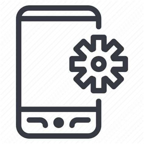 Mobile Phone Smartphone Cellphone Gear Setting Configuration Icon Download On Iconfinder
