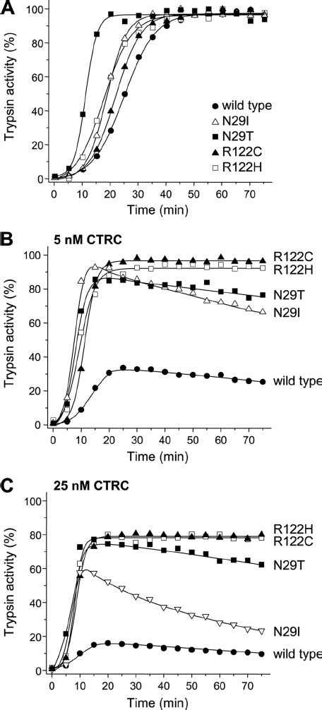 Autoactivation Of Pancreatitis Associated Cationic Trypsinogen Mutants Download Scientific