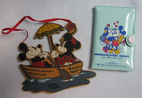 Mickey Mouse Wood Ornament Congratulations Mickey Vinyl Card Pouch