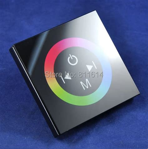 Touch Panel Wall Mounted Rgb Controller Switch Full Color RGB LED Controller In RGB Controlers