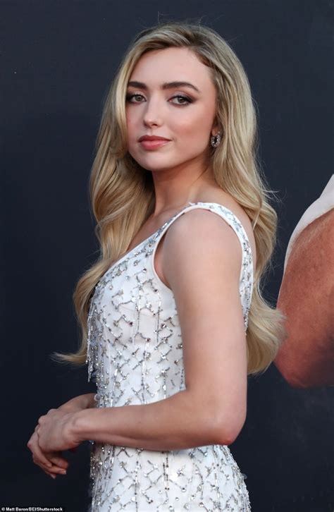 Peyton List Exudes Elegance In Beaded White Dress As She Joins Cobra