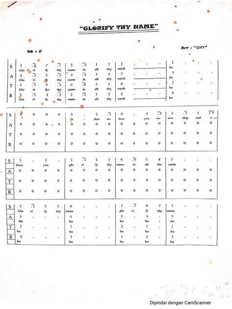 Glorify Thy Name Satb 1 Pdf