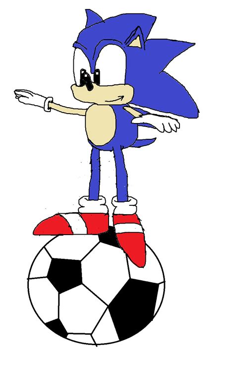 Sonic On A Soccer Ball By Itetpirsonicfan On Deviantart