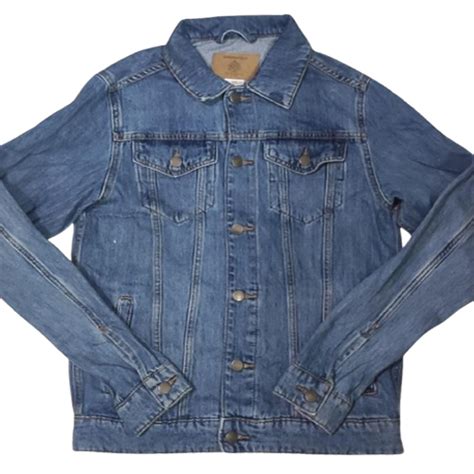 Mens Denim Jacket Denim Fabric Sizes M L Xl Casual Dress Type Plain Pattern For