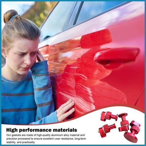 รถ Dent Puller Tabs 4pcs อลูมิเนียม Body Repair Dent Removal เครื่องมือ Auto Dent ซ่อมเครื่องมือ