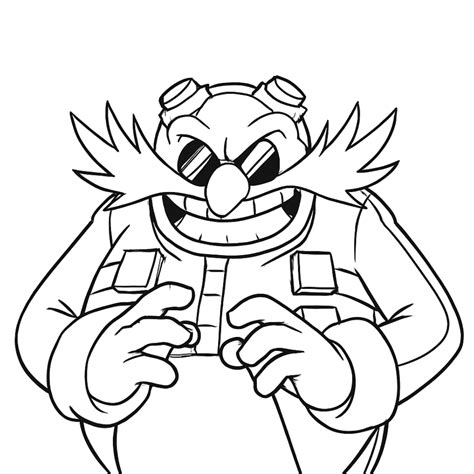 Dr Eggman Sonic Coloring Page