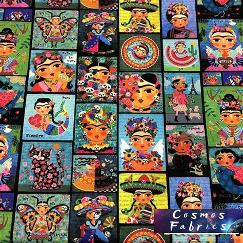 Mexican Fabric By The Yard Etsy