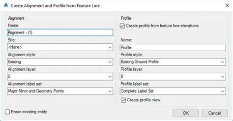 Civil 3d Alignments Create Alignment From Feature Line Kobilabs