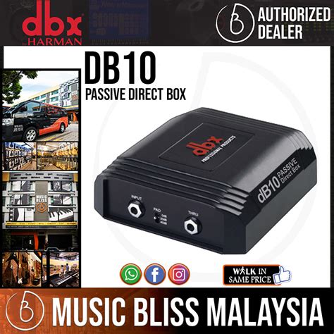 Dbx Db10 Passive Direct Box Db 10 Music Bliss Malaysia