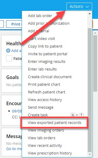 How Do I Create And Export A Continuity Of Care Ccd Clinical Document