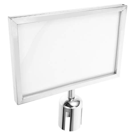 Metal Stanchion Sign Holder Double Sided Pillar Stand Activity Floor