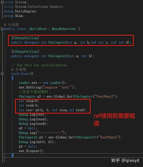 Xlua学习之unity里c访问lua的function 知乎