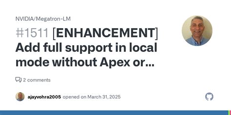 Enhancement Add Full Support In Local Mode Without Apex Or Transformer Engine · Issue 1511