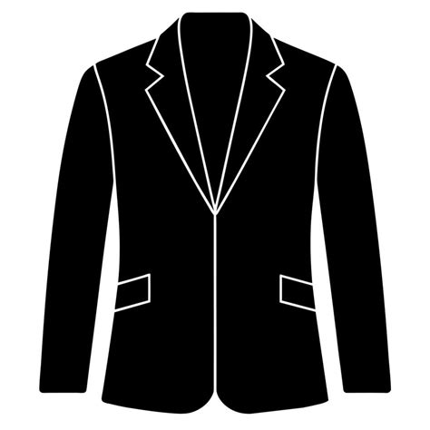 Man Blazer Black Color Silhouette A Modern And New Style Mans Blazer