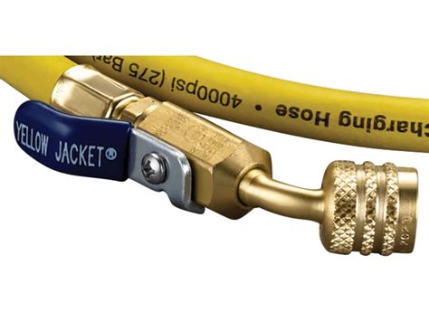 Yellow Jacket 30460 A2l Hose For Left Handed A2l Refrigerant Tank Yellow Plus Ii Hose 60 ¼