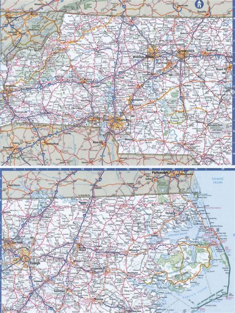 North Carolina Road Map Pdf