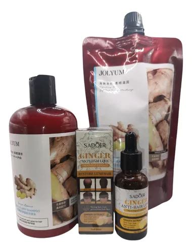 Kit Tratamiento Capilar Anticaída Con Extracto De Jengibre Mercadolibre