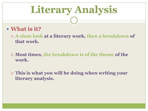Ppt What Does It Mean To Analyze Literature Powerpoint Presentation Id2743436