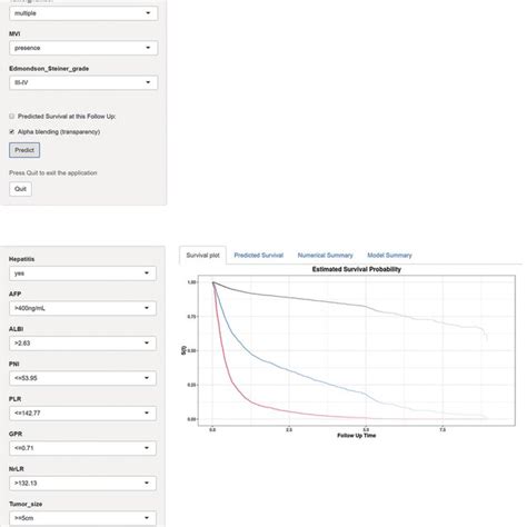 Figure S3 Screenshot Of The Online Individualized Predictive Tool Based