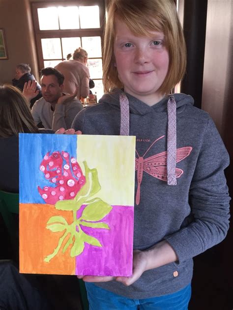 Creafeest Lena 11j Moderne Kunst Knopen Kinderfeestjes Verjaardagsfeestjes Kinderen