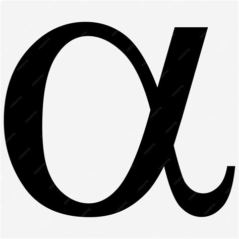 Premium Vector Greek Alphabet Symbol Alpha