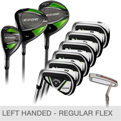 Callaway Edge 10 Piece Golf Club Set Left Handed —